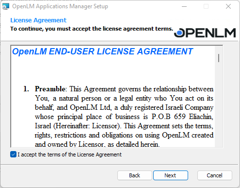 OpenLM Applications Manager installation guide | OpenLM Documentation